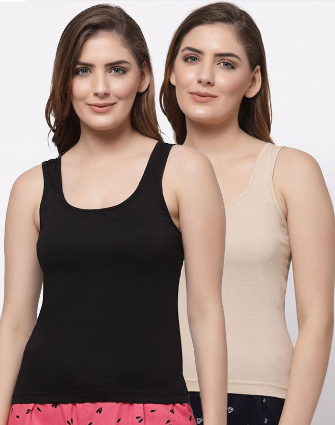 PACK OF 2 COTTON CAMISOLE – PurpleBag Pakistan